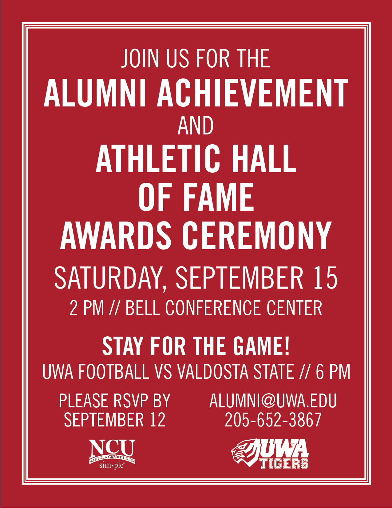 UWA to recognize outstanding alumni on Sept. 15 | UWA