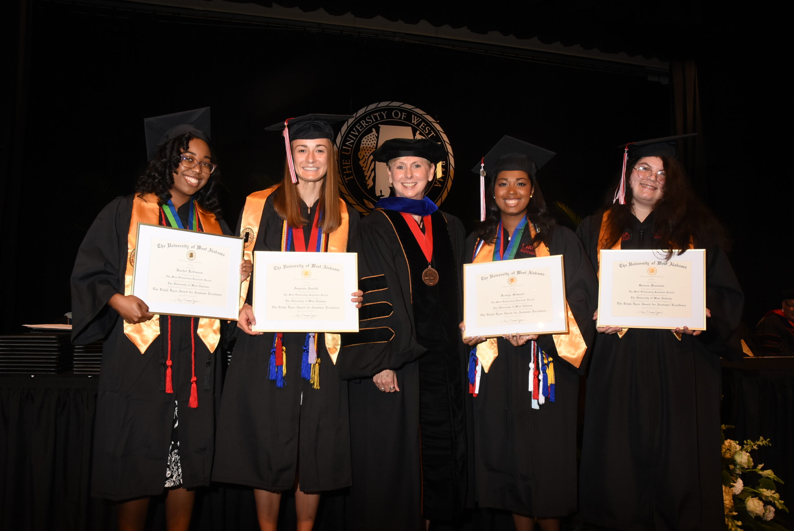 Four-way tie for top honors at spring 2025 commencement | UWA